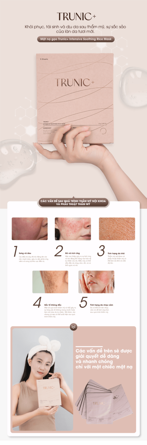 Mặt nạ phục hồi chuyên sâu, tái sinh nhanh chóng, giảm tăng sắc tố, và ...